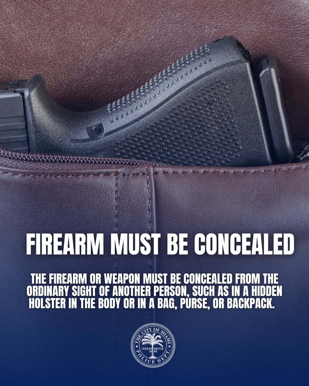 Florida Permitless Carry of Firearms/Weapons - Miami Police Department